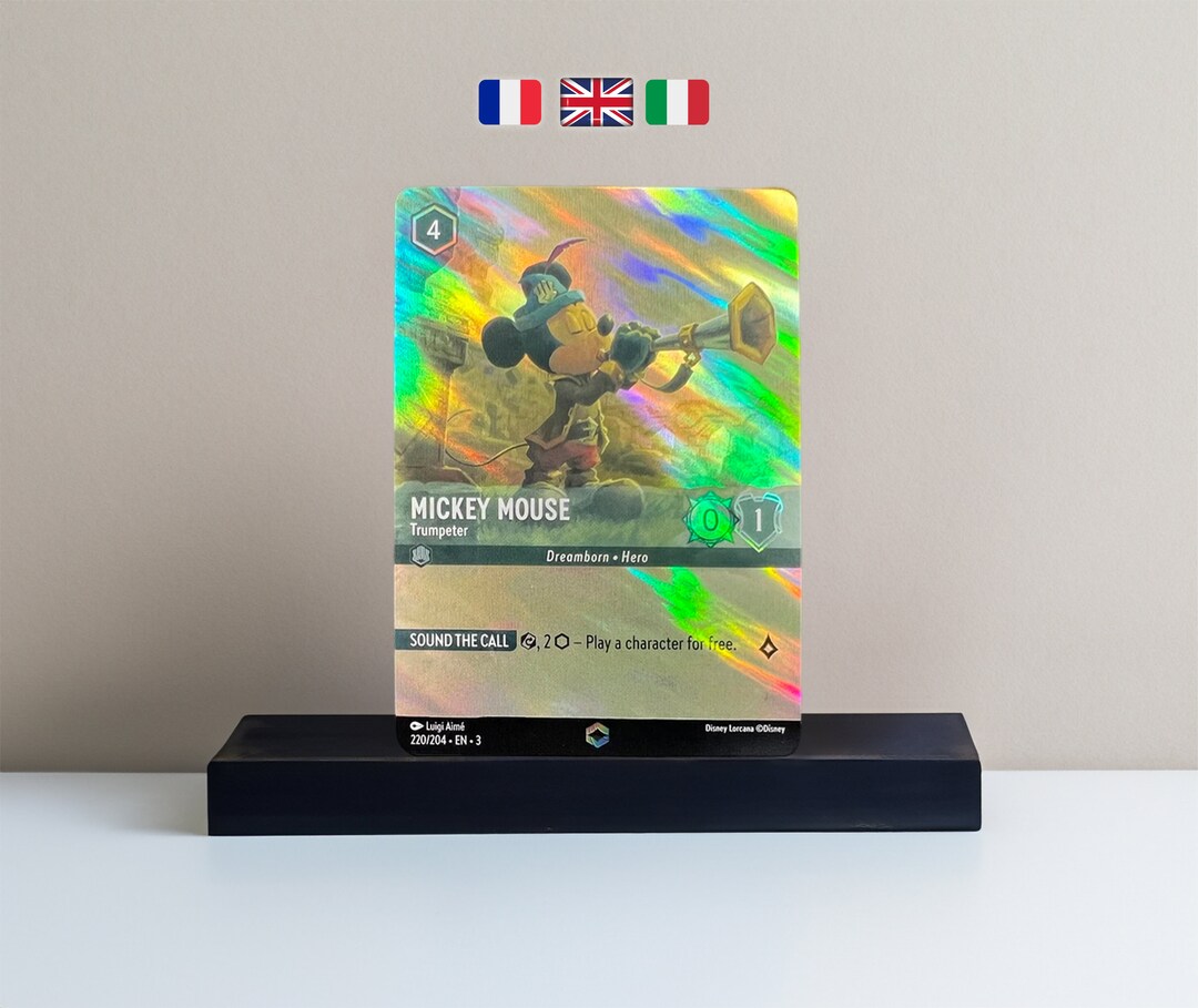 Lorcana Proxy Card | Mickey Mouse - Trumpeter - Etsy