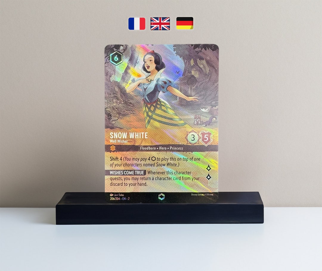 Lorcana Proxy Card | Snow White - Well Wisher - Etsy