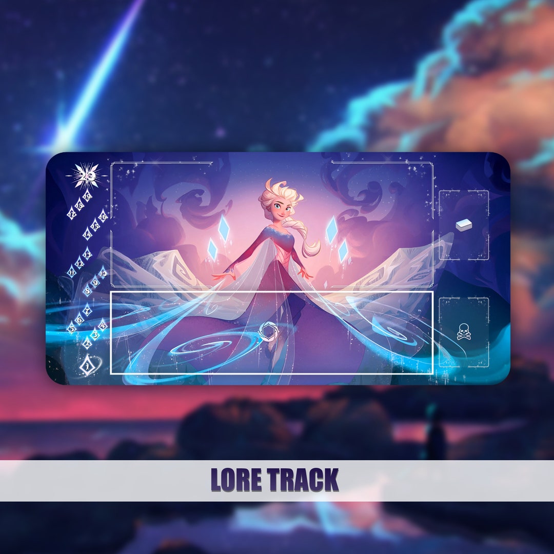 Playmat TCG Lorcana - Elsa - Chapter V - Etsy