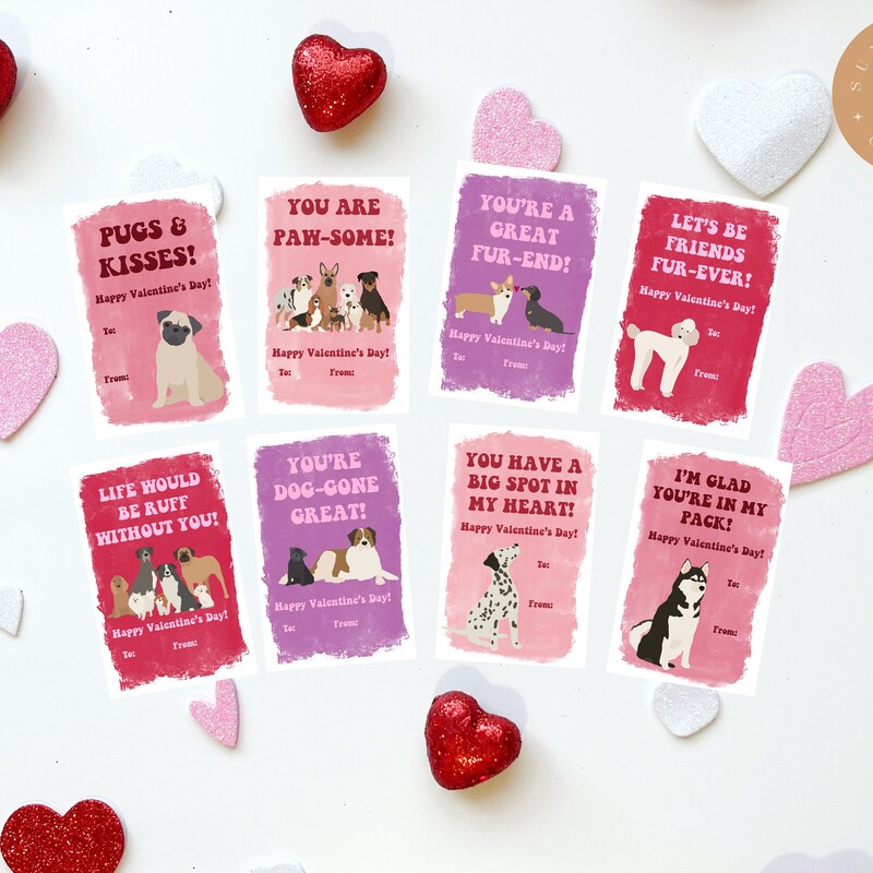 Dog Valentine Card - Etsy