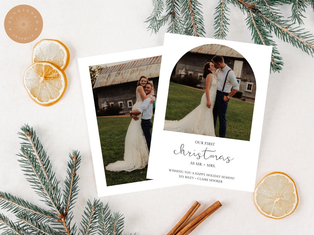 Our First Christmas Card, First Christmas Printable Card, First ...