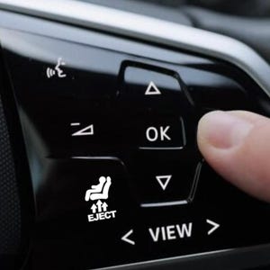 Eject Button Sticker, Fake Button, Car Accessory, Blank Space, Vinyl ...