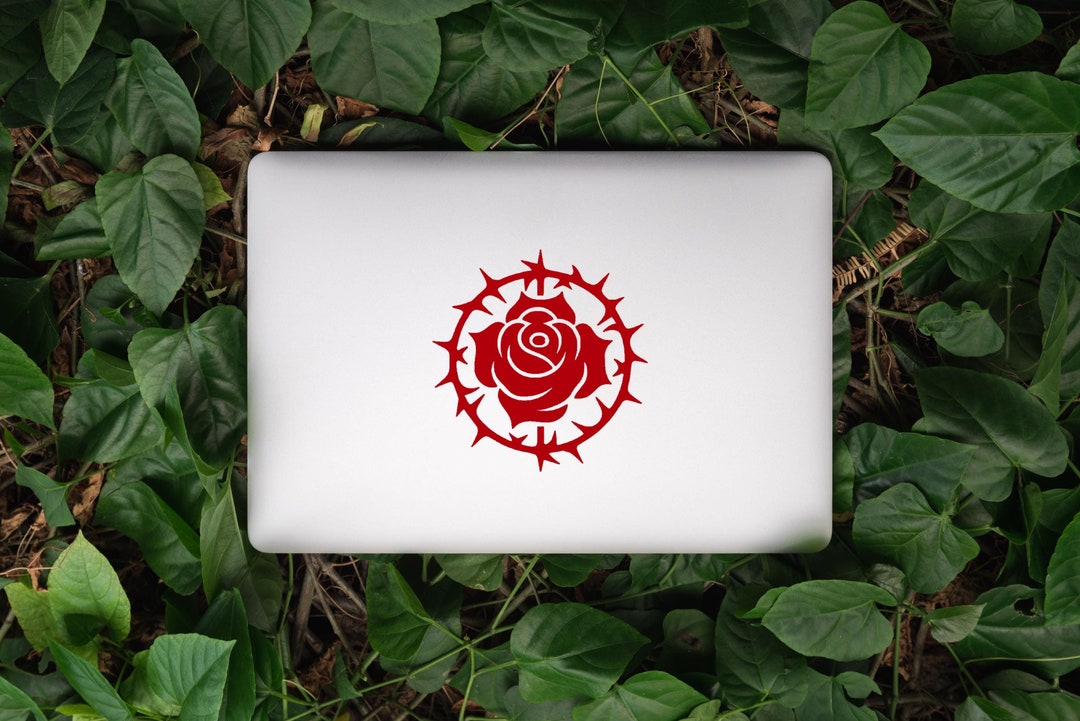 Rose & Thorns Sticker - Choose Your Color and Size! - Durable, Easy to ...