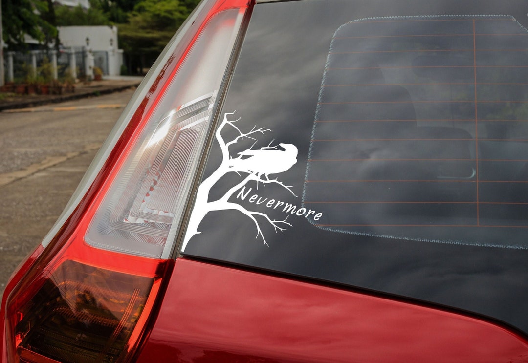 Quoth the Raven Nevermore Poe Sticker - Choose Your Favorite Color ...
