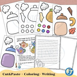 Fall Tea Pot Craft: Printable Autumn Activity (PDF Download) - Etsy