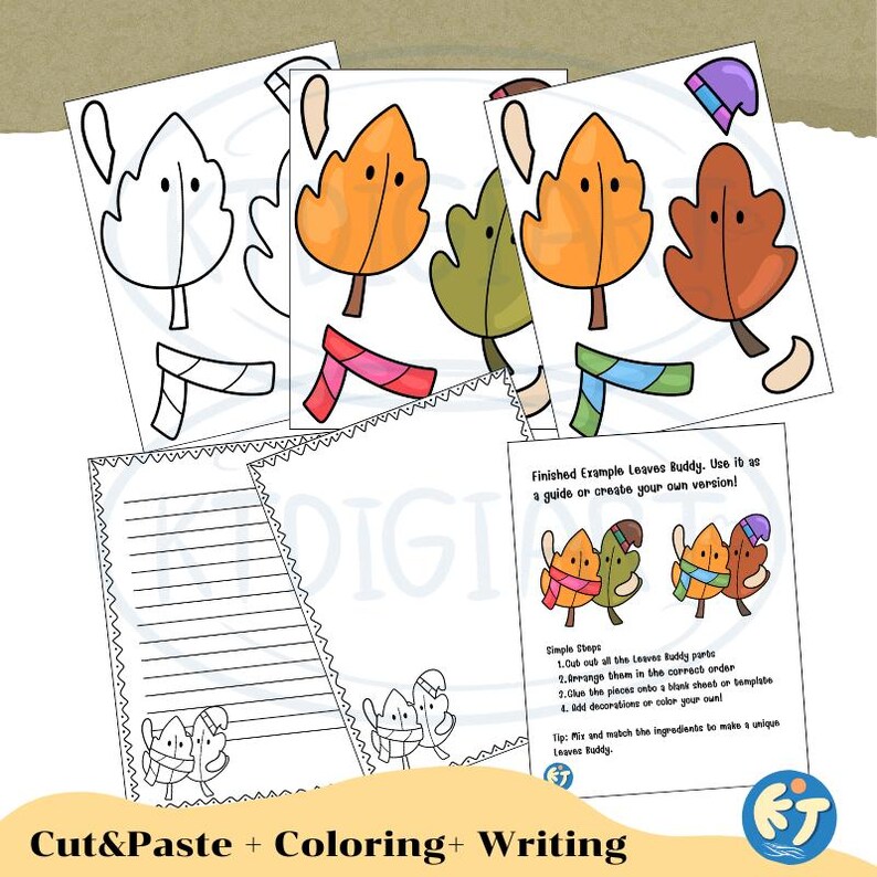 Build a Fall Leaves Buddy Craft | Cute Autumn Characters Classroom ...