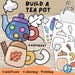 Fall Tea Pot Craft: Printable Autumn Activity (PDF Download) - Etsy