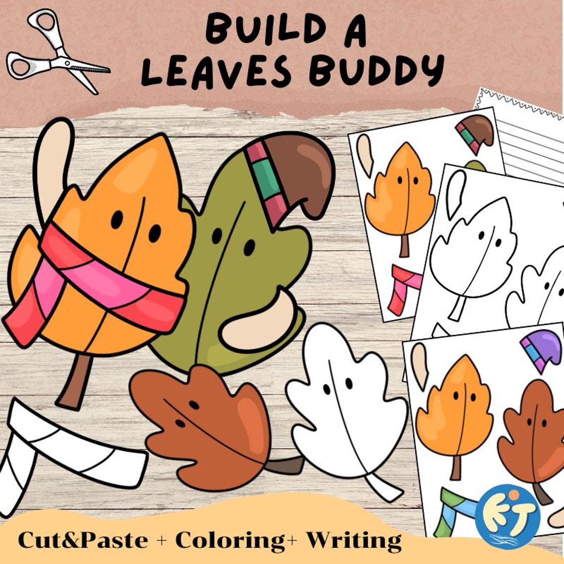 Build a Fall Leaves Buddy Craft | Cute Autumn Characters Classroom ...