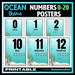New Ocean Themed 0-20 Number Posters With Number Words and Tens Frames ...