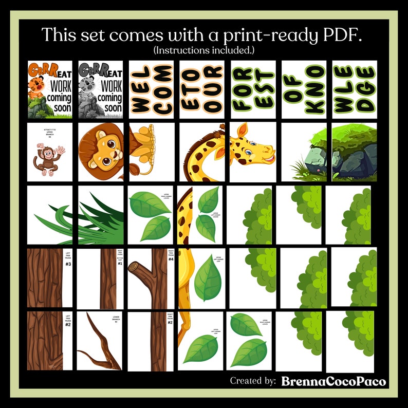 New Forest Themed Bulletin Board Decoration With Grrreat Work Coming ...