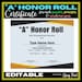 New! Editable "a" Honor Roll Certificate #1 | Each Quarter, Semester ...