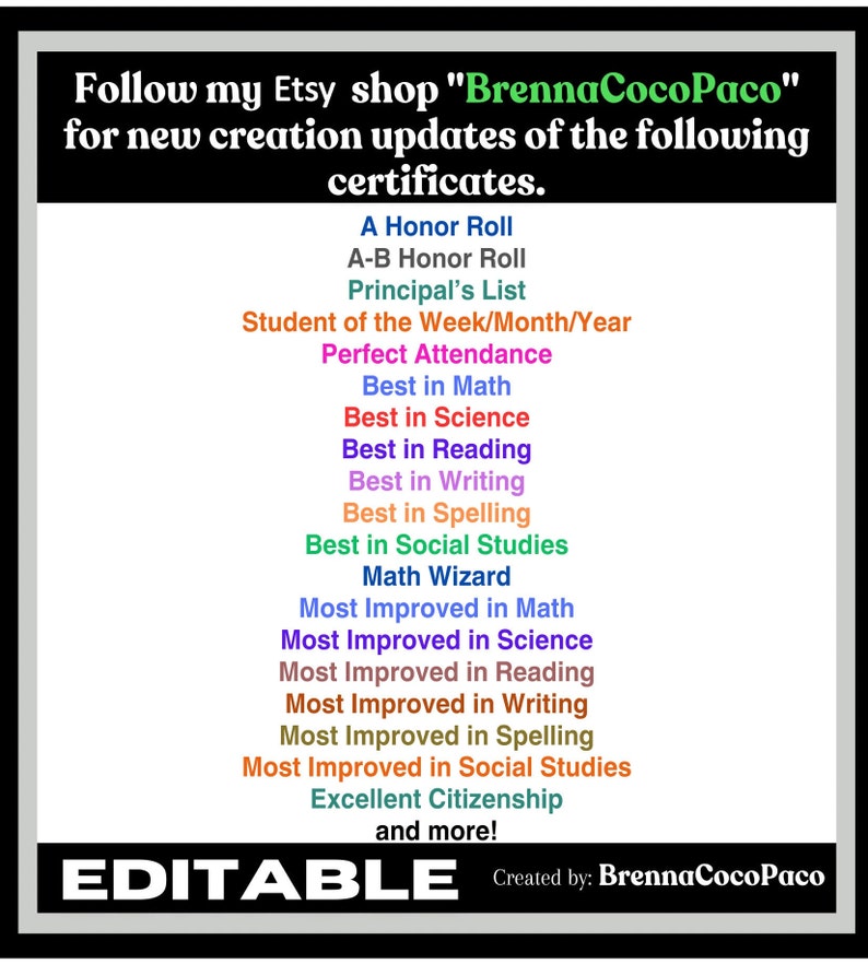 New Editable Science Achievement Certificate | Math Certificate ...