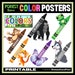 New! Forest Themed Color Posters | Crayons and Forest Animals | Jungle ...