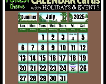 New Editable Ocean Themed Calendar Numbers for Entire Year Set | Pocket ...