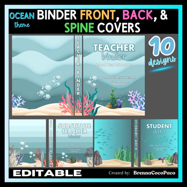 New Ocean Theme Meet the Teacher Template Under the Sea Theme Meet the ...
