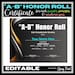 New! Editable "a-b" Honor Roll Certificate #2 | Each Quarter, Semester ...