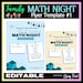 New Editable Family Math Night Flyer Template #1 | Unique School Flyers ...