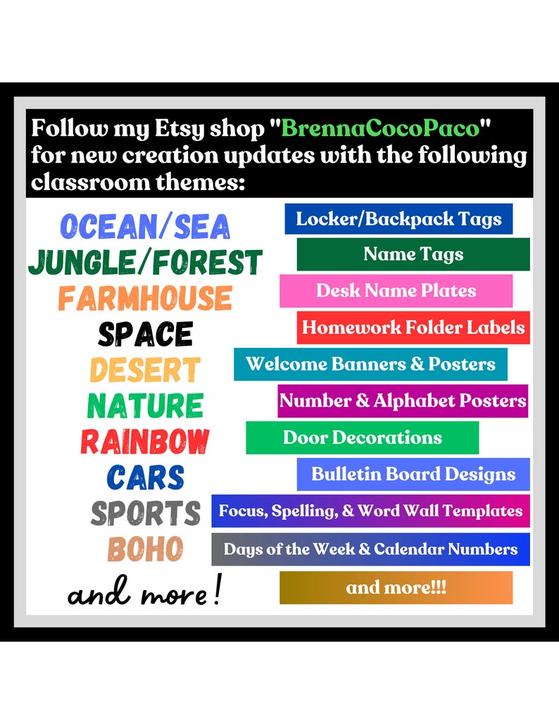 New! Editable Jungle or Forest Theme Visual Class Schedule | Analog ...