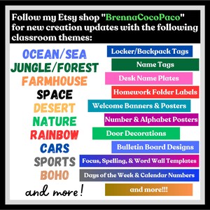 NEW Editable Forest or Jungle Themed Student Name Tags - 2.25" X 3.5 ...