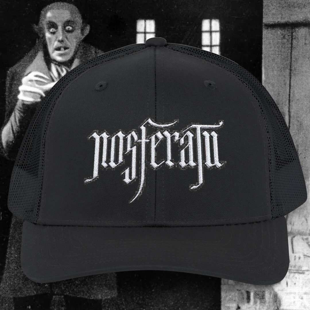 Nosferatu Hat Movie Vampire Cap Mesh Trucker Hat Halloween Dracula ...