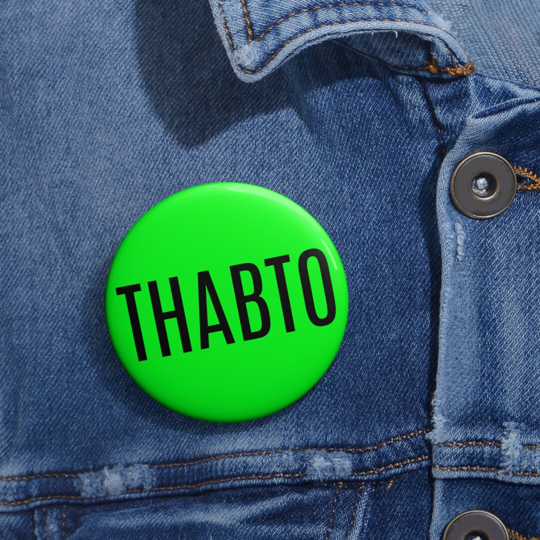 THABTO Button Ghostwriter PBS Prop Reproduction 90s Retro TV Merch for ...