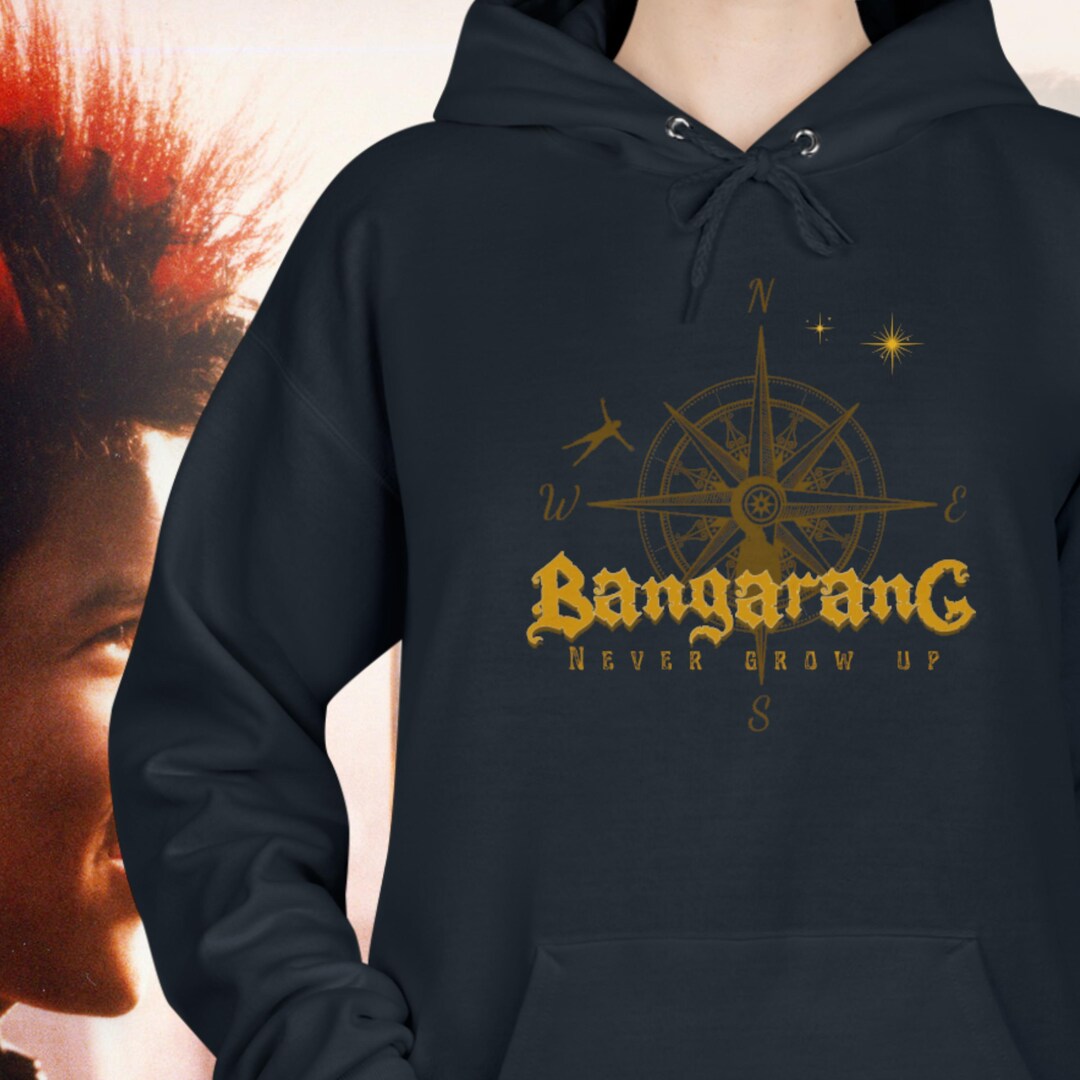 Hook Hoodie Bangarang Sweatshirt 90s Movie Sweater Peter Pan Neverland Hoodie Second Star to the ...