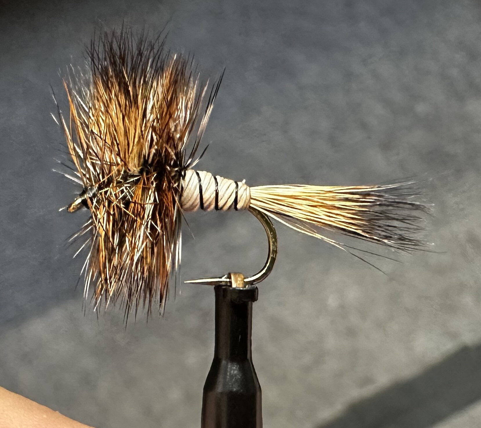 20 Framed & Mounted, Precision-tied, Hairwing Dry Flies in 14x12 Shadow ...