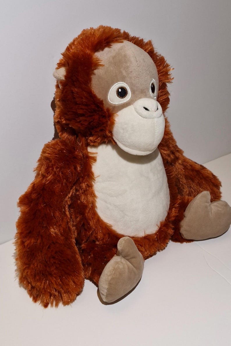 ORANGUTAN - Personalised & Weighted Plushies,bear,soft Toy,teddy's. for ...