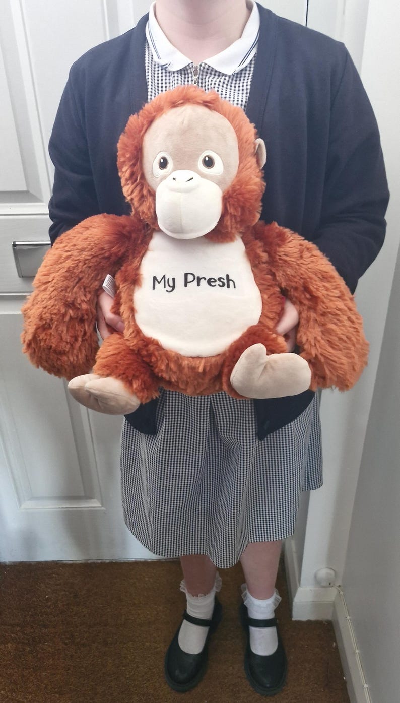 ORANGUTAN - Personalised & Weighted Plushies,bear,soft Toy,teddy's. for ...