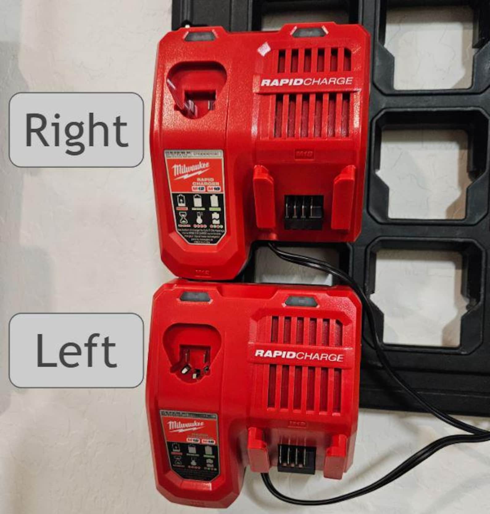 Mounting Adapter for Milwaukee Battery Chargers Onto Milwaukee Packout ...