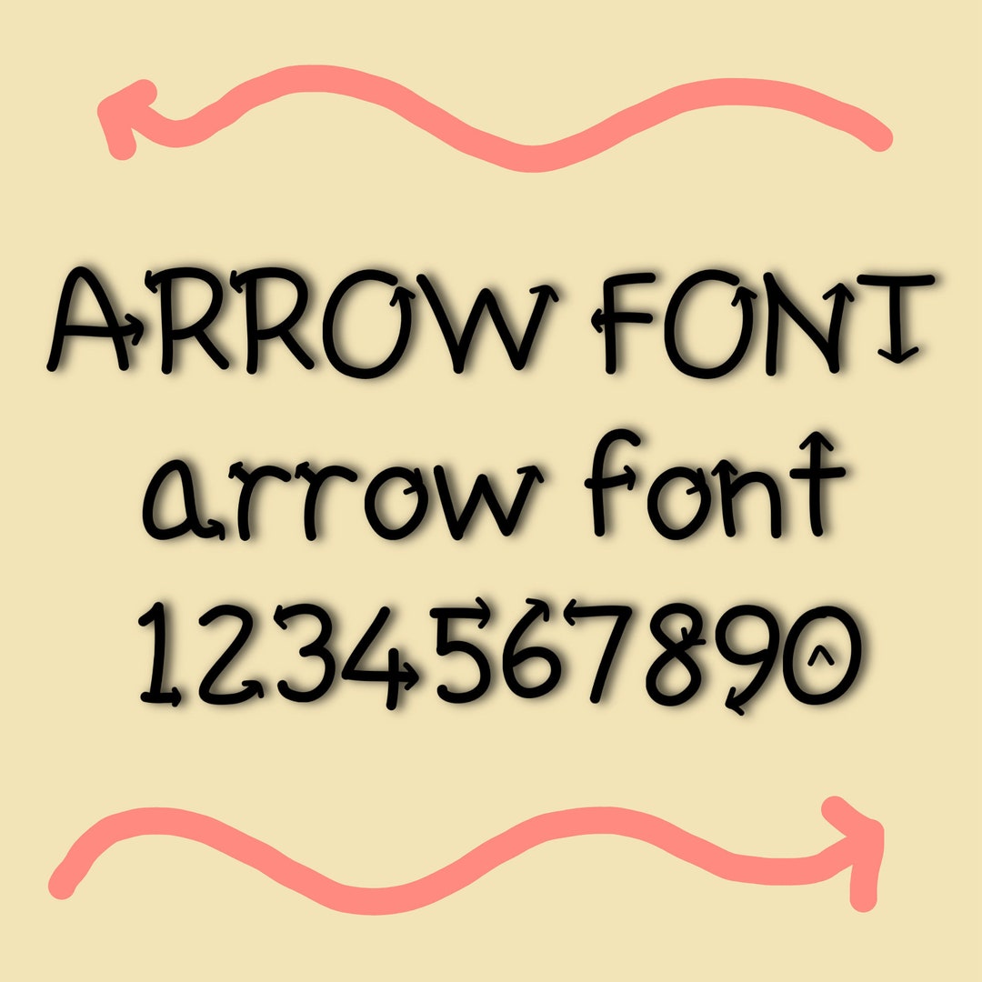 ARROW Font Bundle Canva Font Handwriting Font Procreate - Etsy