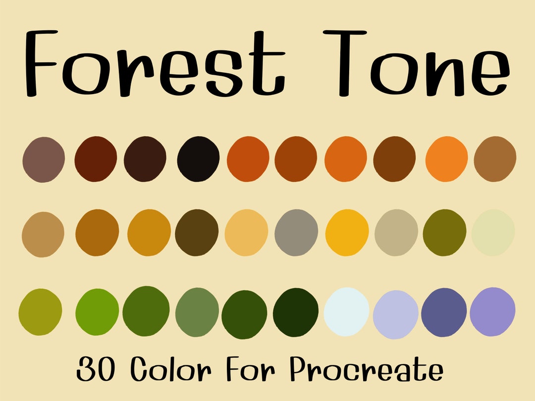 Forest Tone Procreate Color Palettes / Procreate Color Palette - Etsy