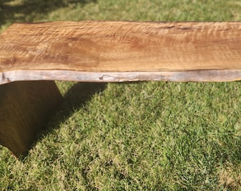 Live Edge Waterfall Maple Coffee Table - Etsy