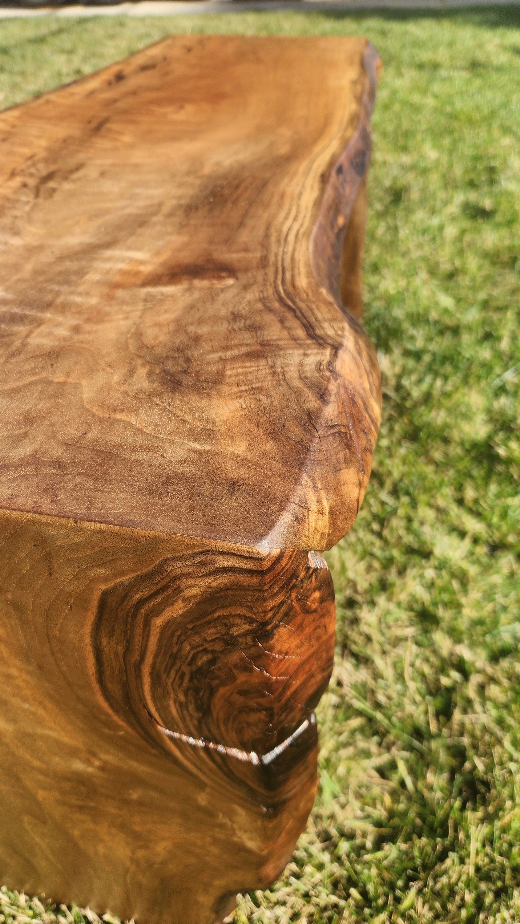Live Edge Waterfall Walnut Coffee Table - Etsy