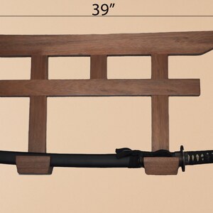 Torii Gate Katana Display CNC Files: Wall Mounted Sword Holder (digital ...