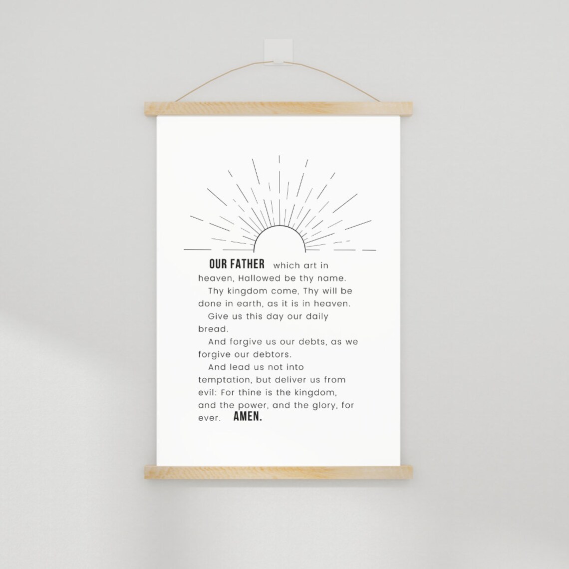 THE LORD'S PRAYER | Scripture | Wall Art | Kjv | King James Version ...
