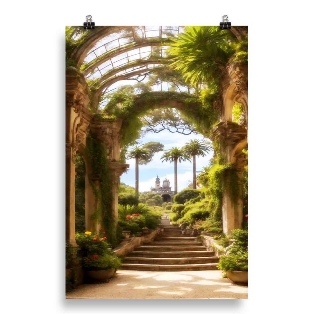 Poster Print Botanical Garden Sintra ,wall Decor ,sintra Poster, Sintra ...