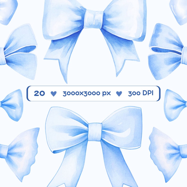 Watercolor Blue Bows PNG, Clipart Bow Collection Ribbon Bow Clip Art ...