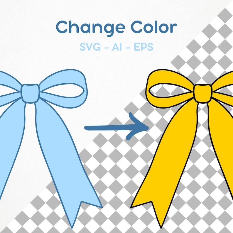 Blue Bows SVG, Vector Bows SVG Bundle, Vector Blue Ribbon Bows ...