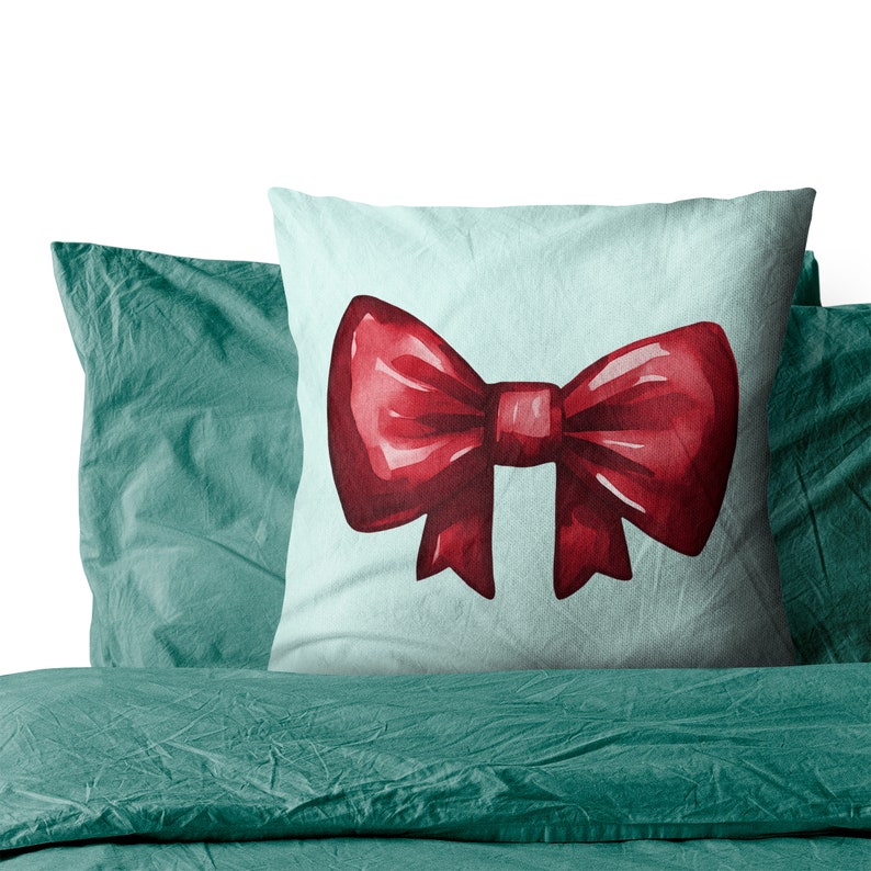 Watercolor Red Bows Png, Clipart Png Bow Collection, Ribbon Bow Red ...