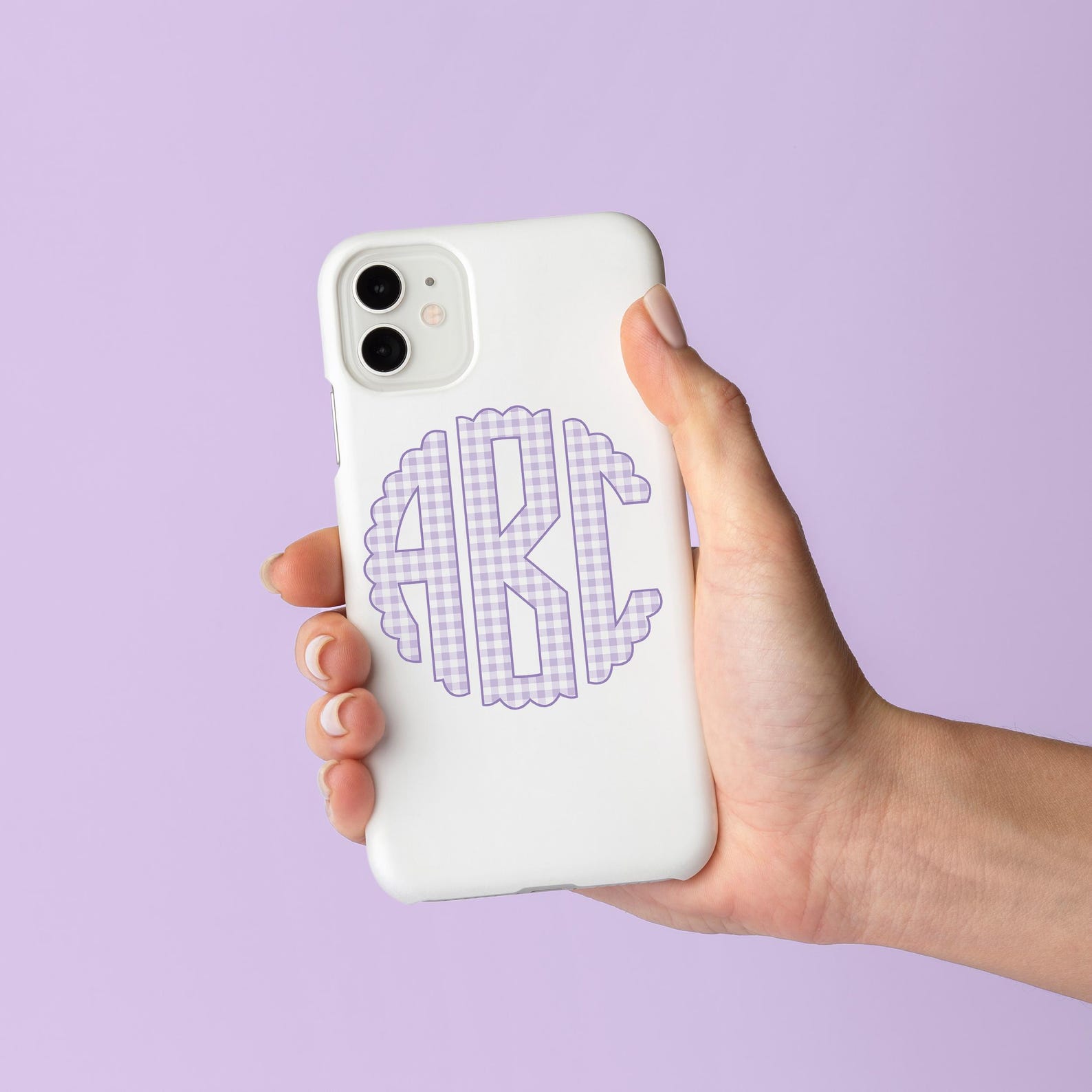 Purple Gingham Monogram PNG, Violet Checkered Monogram Letters A-Z ...
