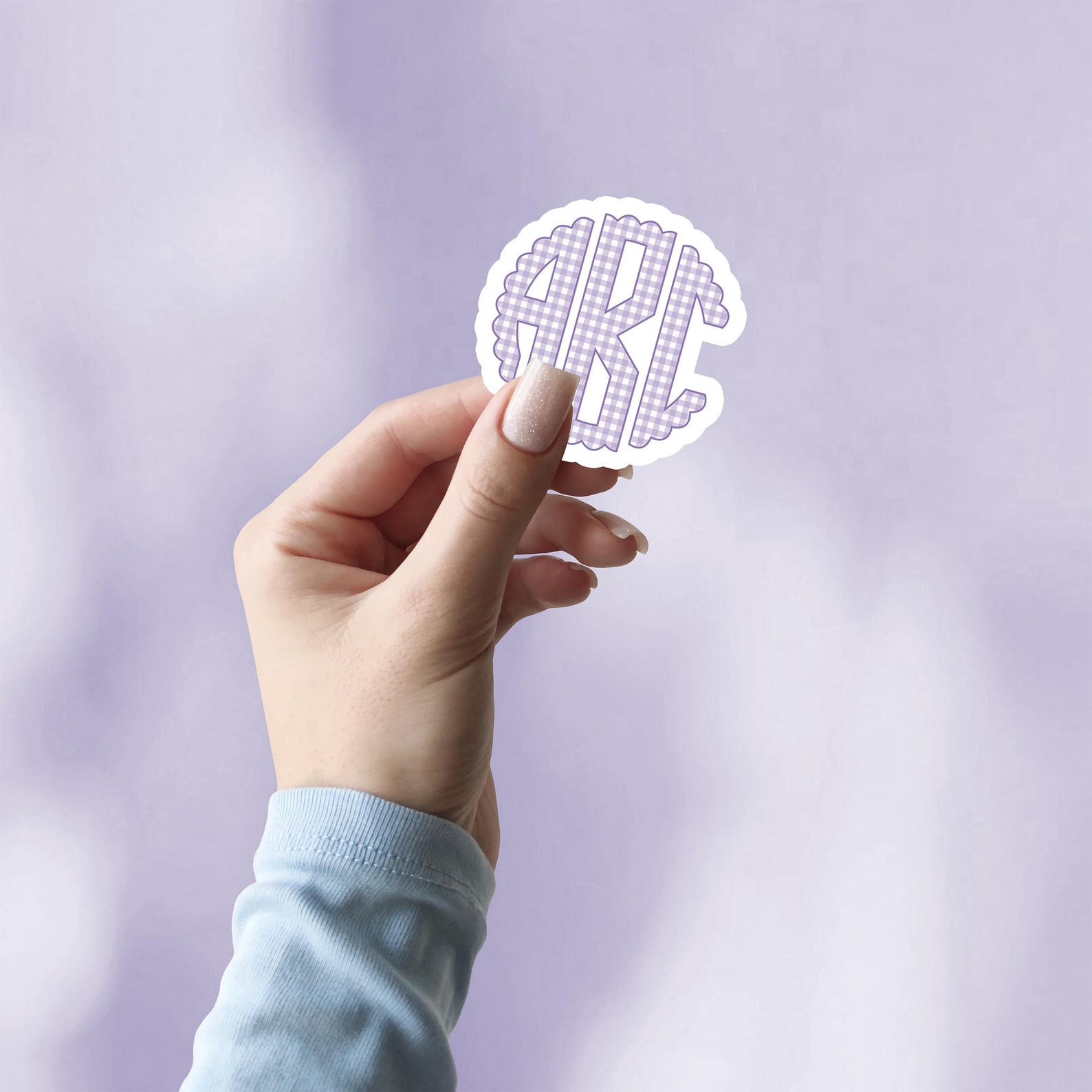 Purple Gingham Monogram PNG, Violet Checkered Monogram Letters A-Z ...