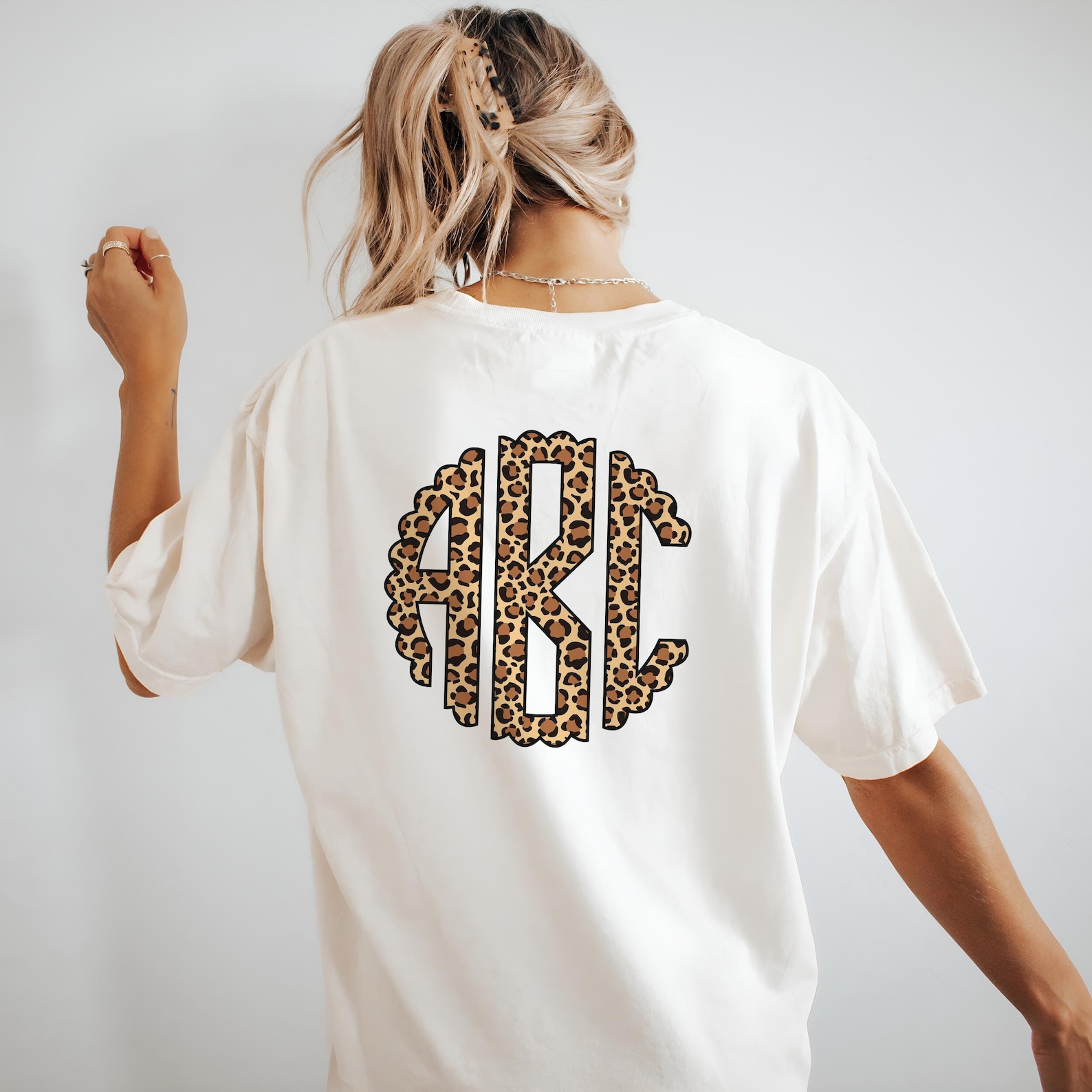 Leopard Monogram PNG, Leopard Circle Monogram Letters A-Z, Leopard ...