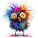 10 Crazy Colorful Bird Clipart, Funny Bird Clipart, High Quality Jpgs ...