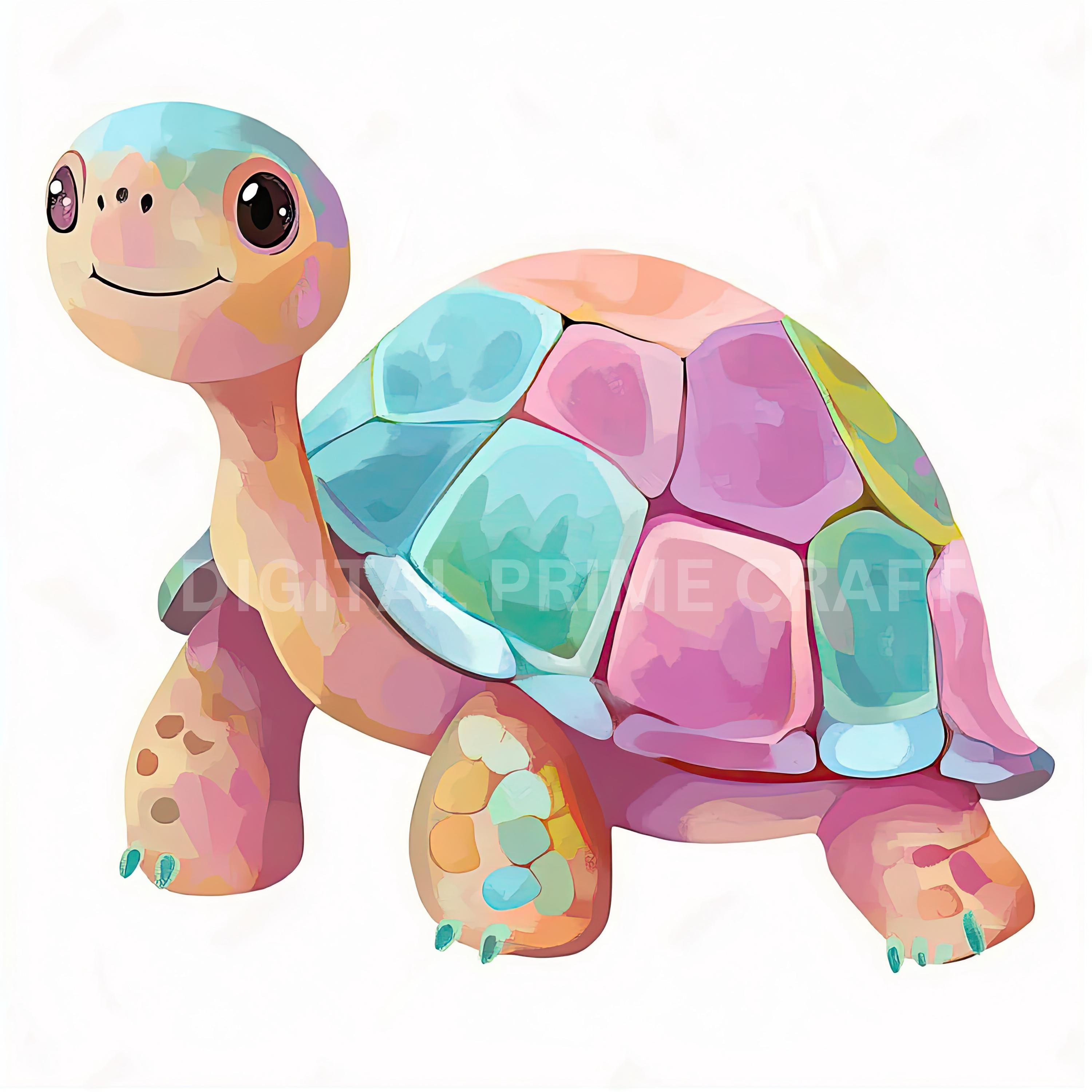10 Tortoise Clipart, Turtle Clipart, Watercolor Clipart ,digital ...