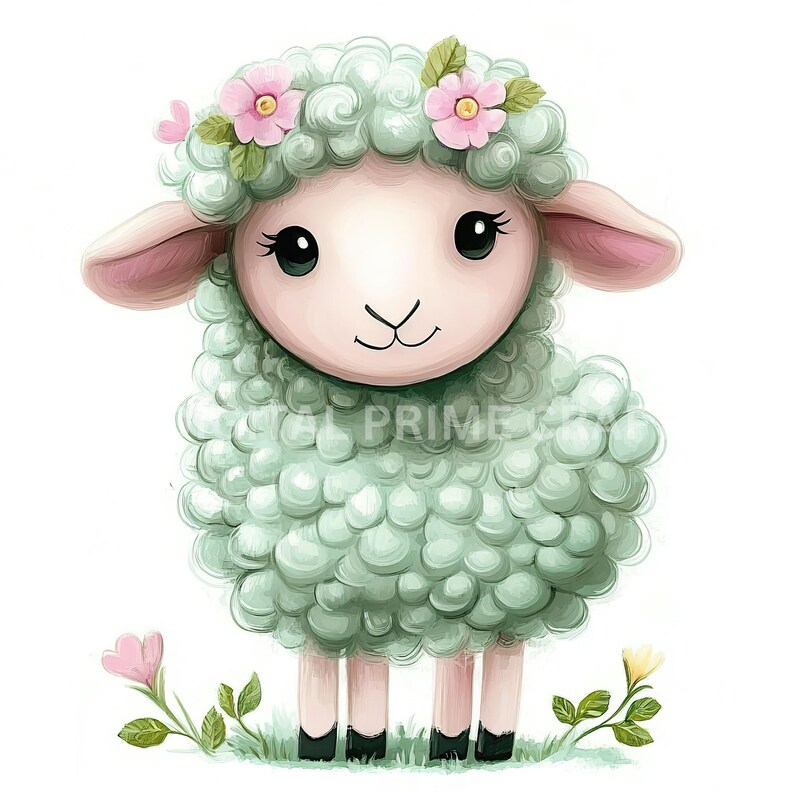 10 Sheep Clipart, Funny Animal Clipart, High Quality Jpgs, Digital ...