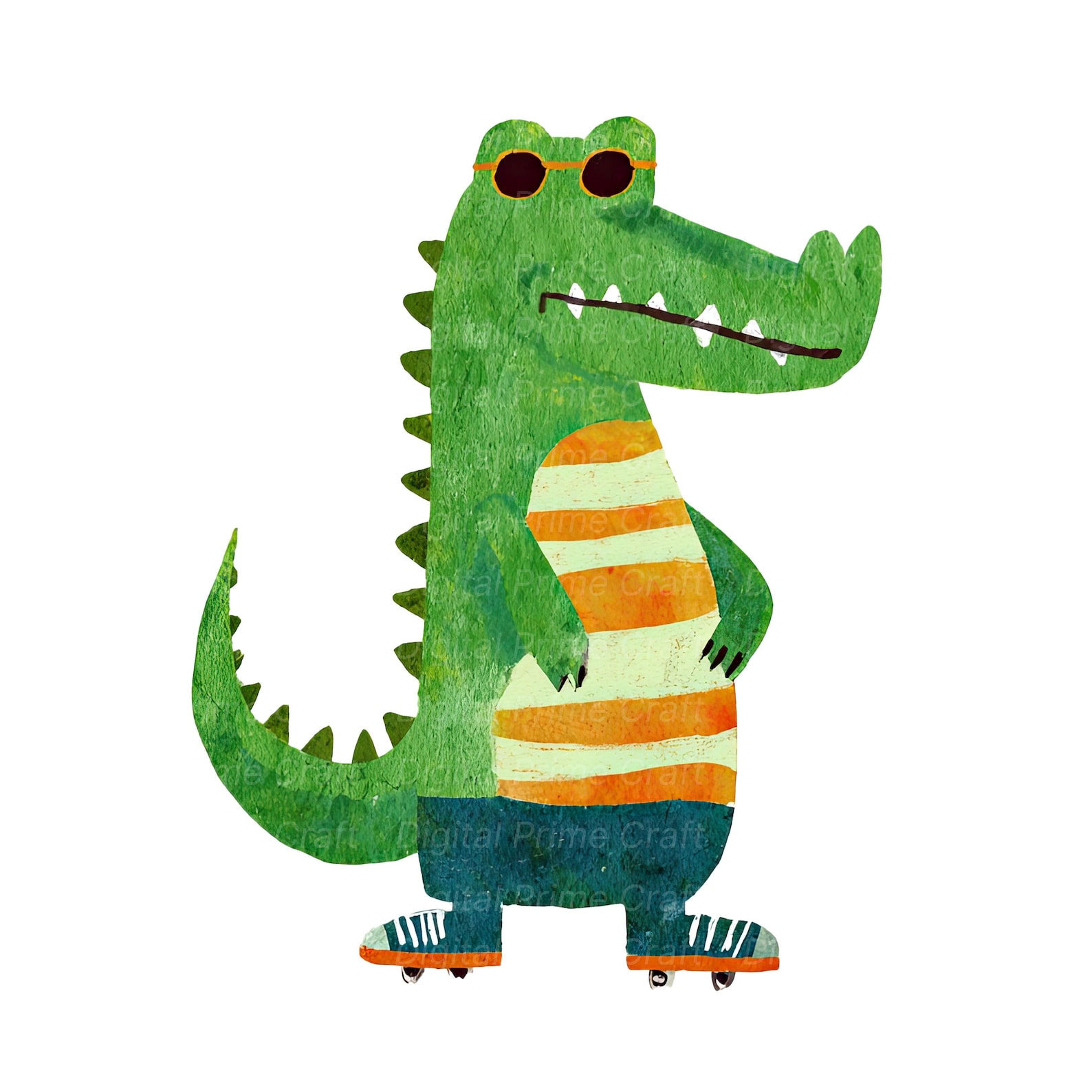 10 Alligator Clipart, Crocodile Clipart, Nursery Decor, High Quality ...