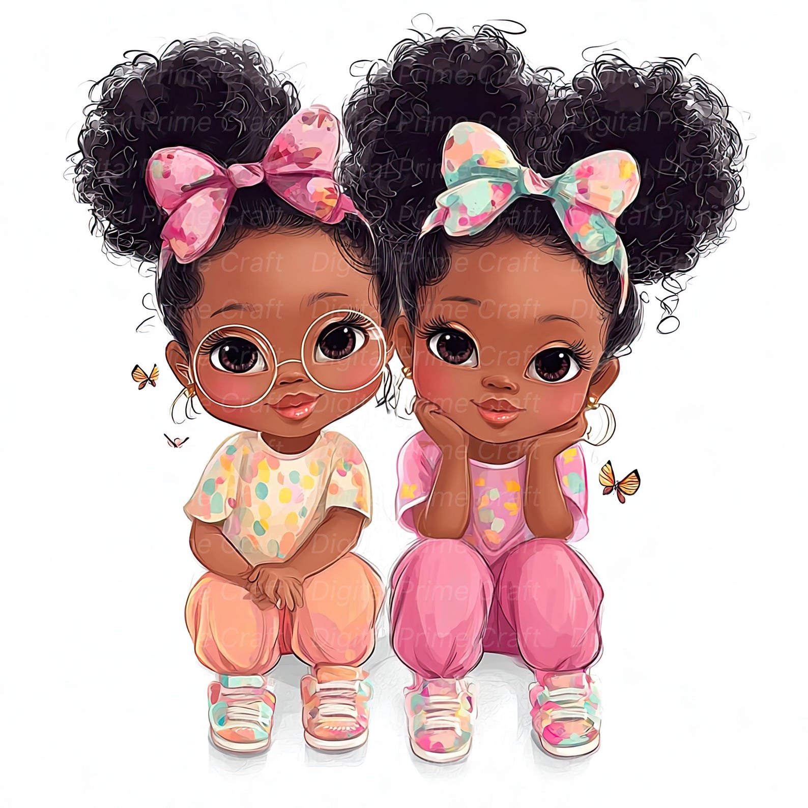 10 Cute African American Girls Clipart, Cute African Girls, High ...