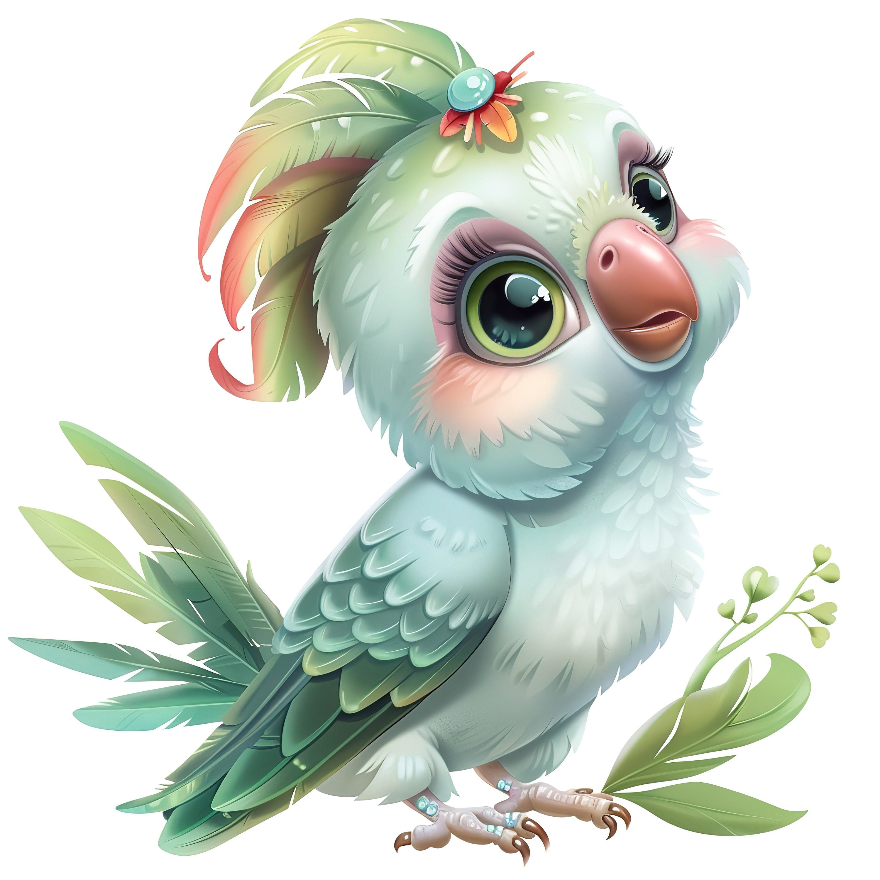 12 Bird Clipart, Cute Bird Clipart, High Quality Jpgs, Digital Download ...