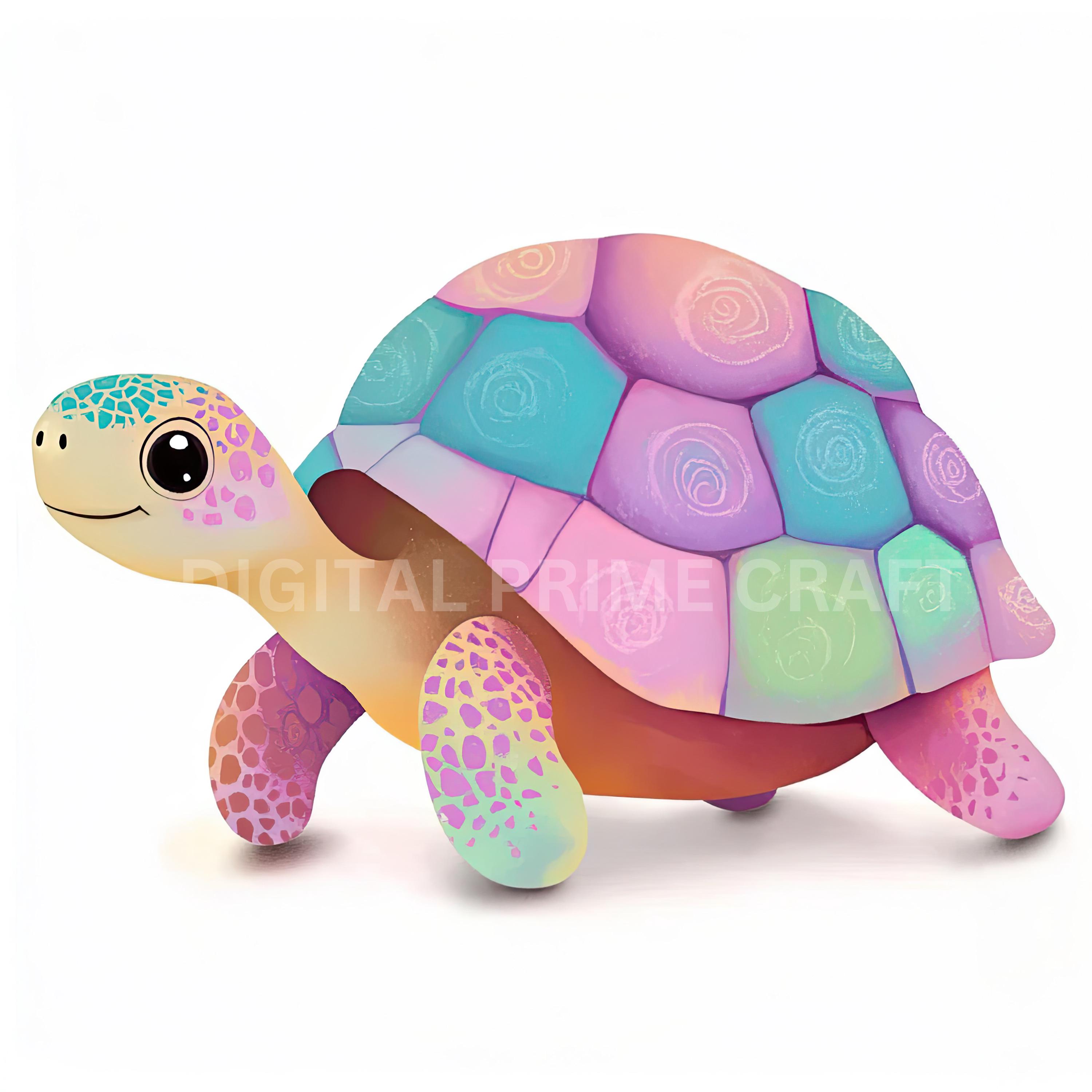 10 Tortoise Clipart, Turtle Clipart, Watercolor Clipart ,digital ...